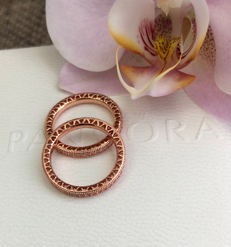 Pandora Hearts of Pandora Ring Rose Gold Original New ALL - Etsy