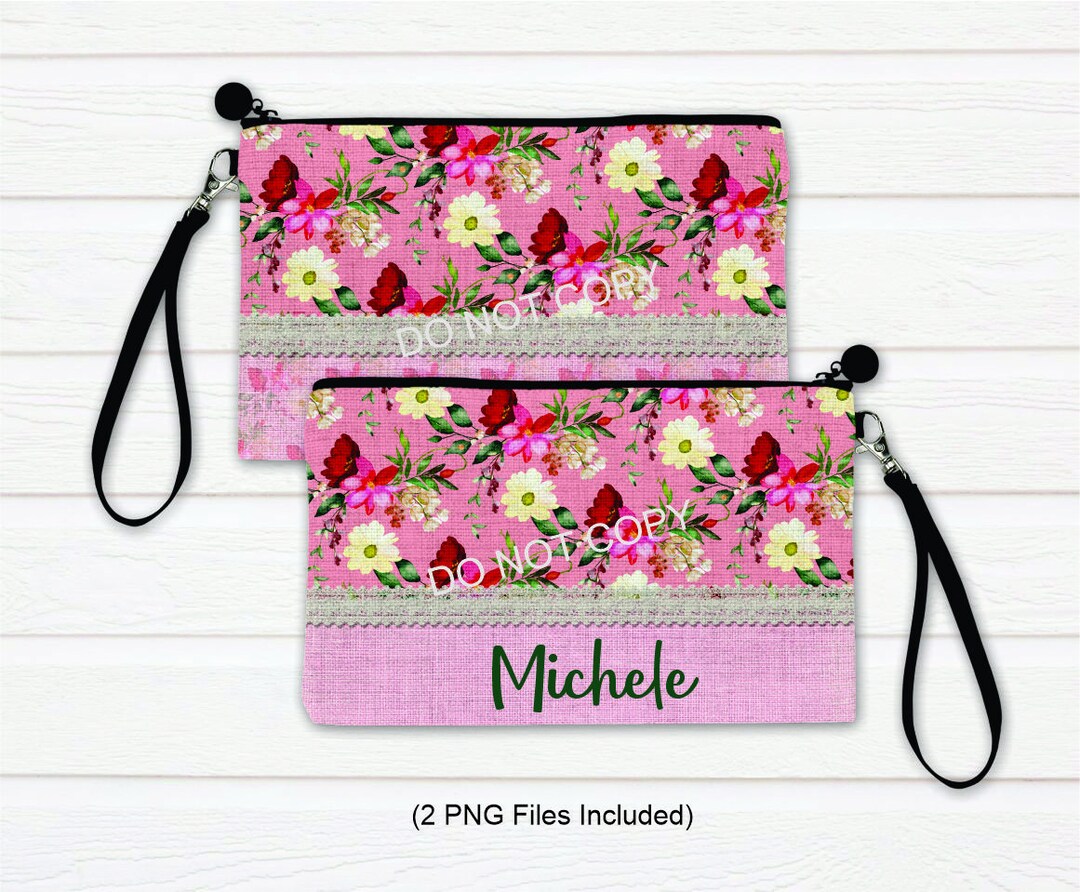 Makeup Bag Design, Instant Download, PNG, Linen Bag Design, Digital ...