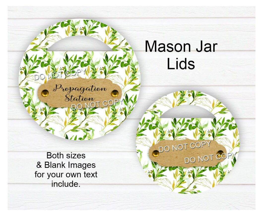 Mason Jar Lid Design, Propagation, Instant Download, PNG, Sublimation ...