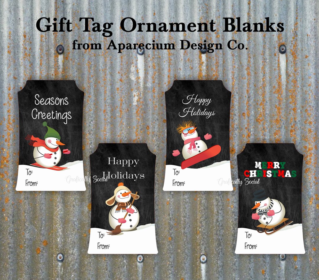 Chalkboard Gift Tag Designs, Custom Designs, Gift Tag Shaped Pornament ...