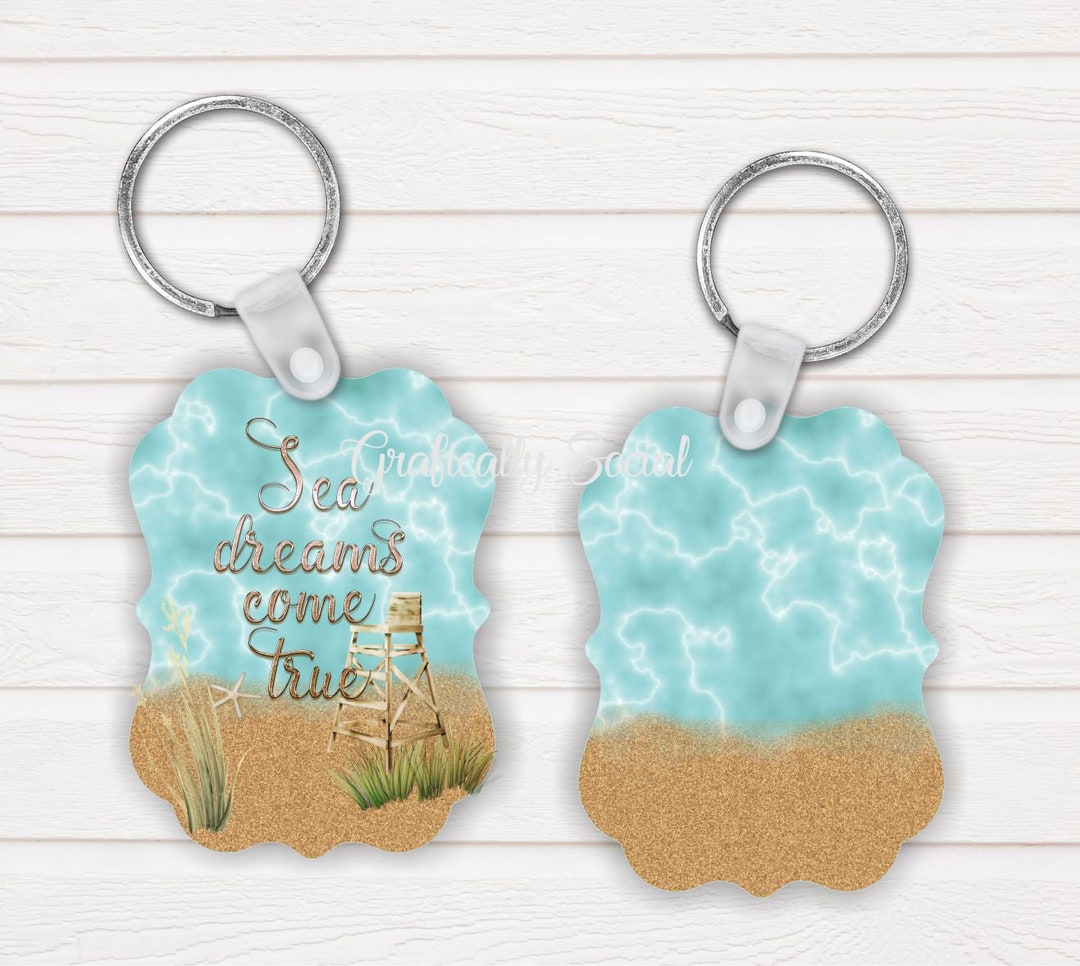 Beach Design, Alux Key Tag Design, Custom Design, PNG, Instant Download ...