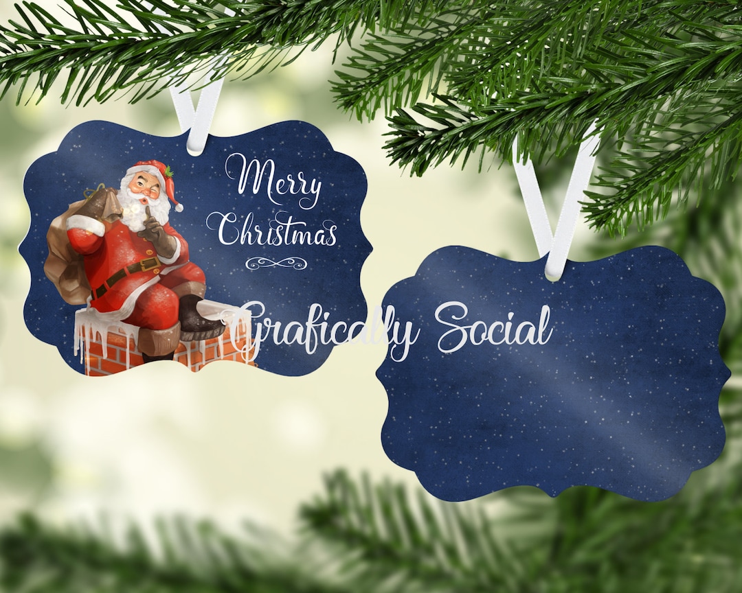 Santa Starry Night Design, Christmas Photo Memory, PNG, Instant ...