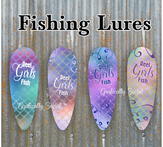 Fishing Lures Mermaid Design Reel Girls Fish Lure - Etsy