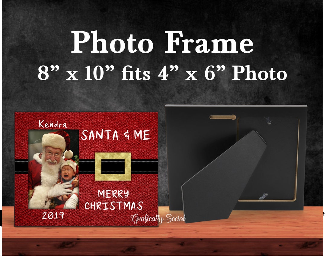 Santa Suit Design MDF Offset Picture Frame With Easel - Etsy
