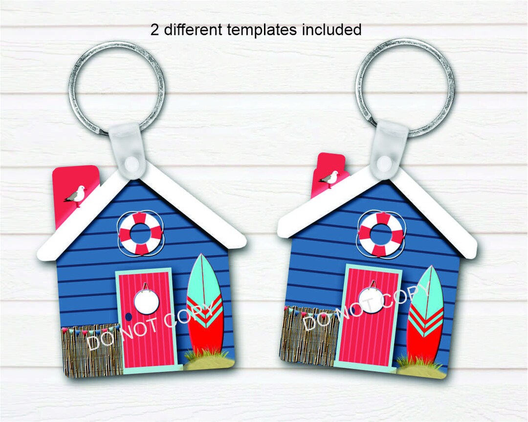 Beach Design, House Key Chain Design, PNG, Instant Download ...