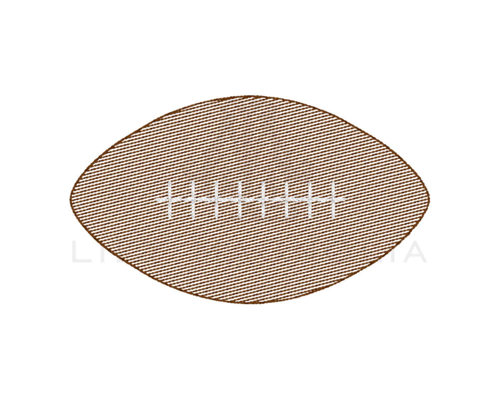 Football Quick Stitch Embroidery Design Football Sketch Fill | Etsy