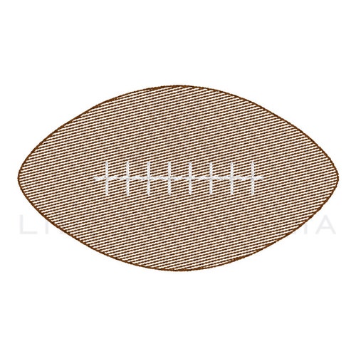 Football Quick Stitch Embroidery Design Football Sketch Fill | Etsy