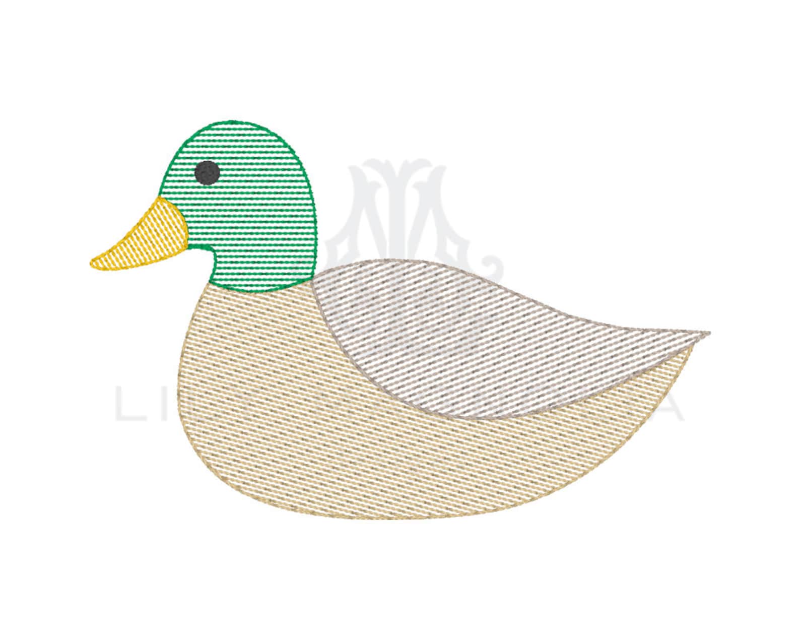 Mallard Duck Quick Stitch Embroidery Design Mini Mallard - Etsy