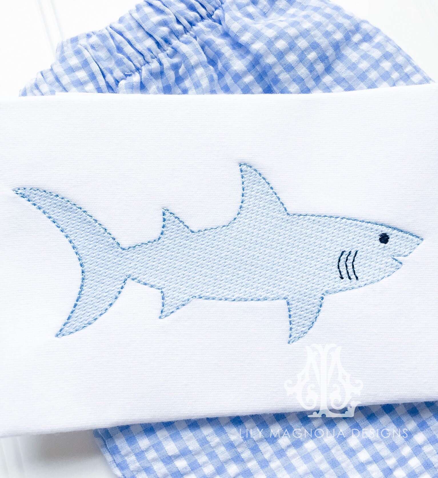Shark Quick Stitch Embroidery Design, Shark Sketch Filled Embroidery ...