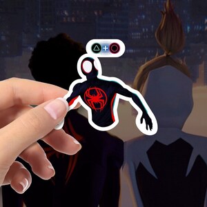 Miles Morales Sticker Spiderman Sticker Miles Morales Art Spider-man ...