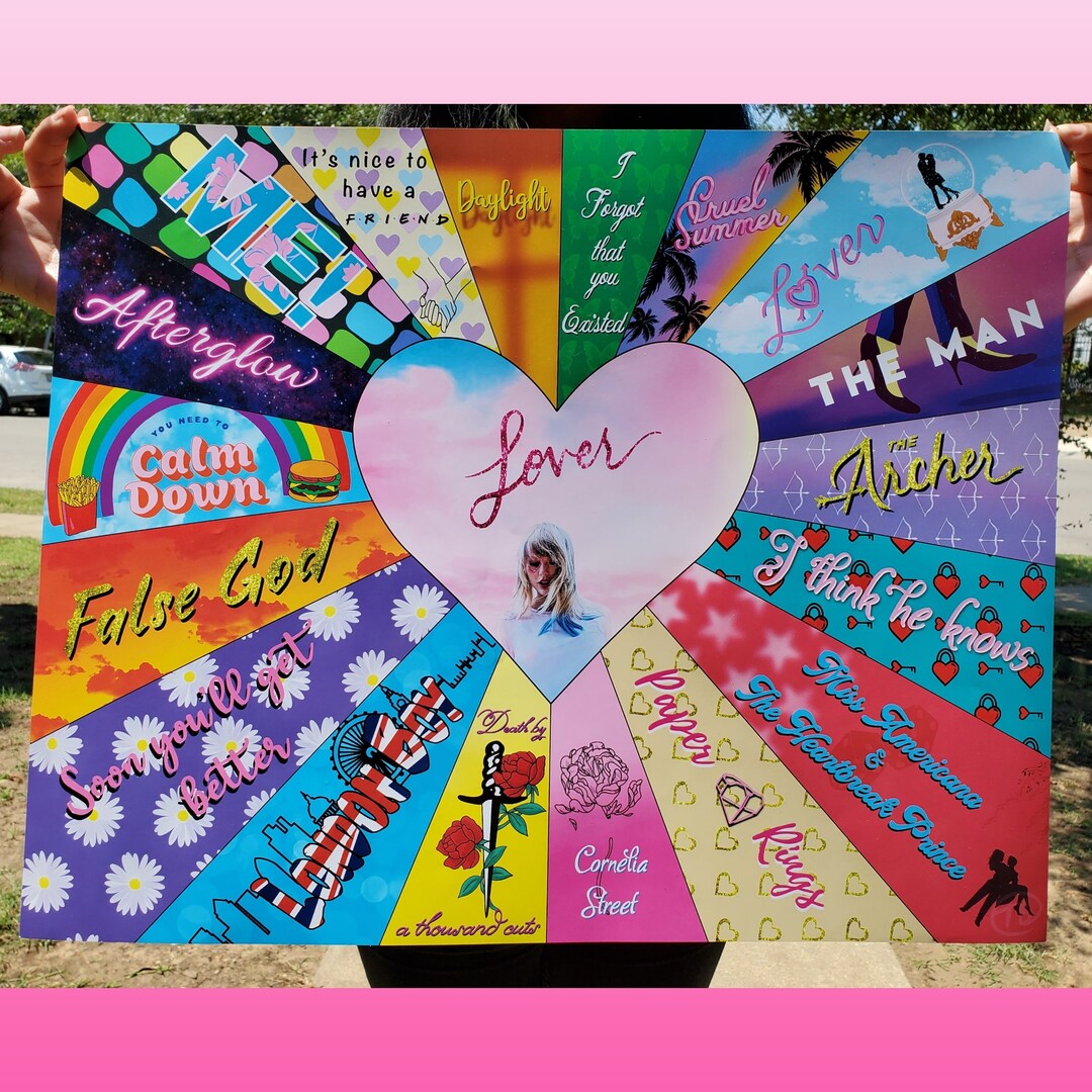 Taylor Swift Lover Themed Poster - Etsy