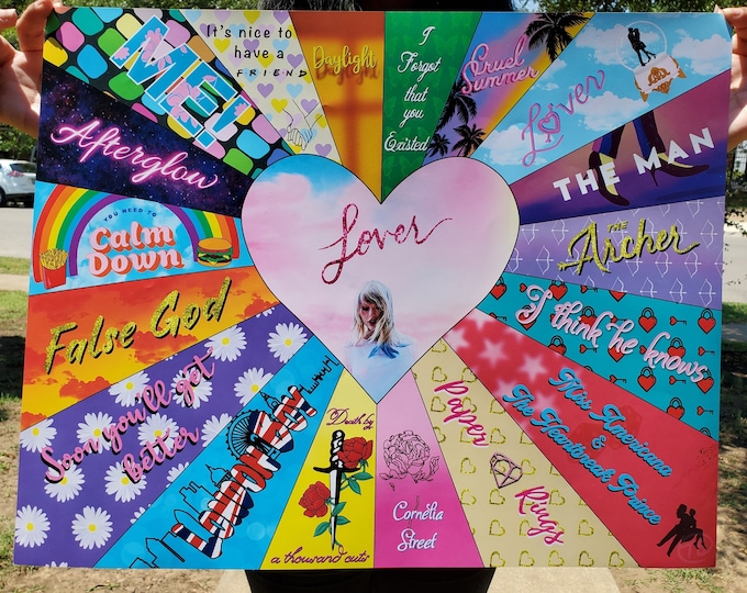 Taylor Swift Lover Themed Poster - Etsy