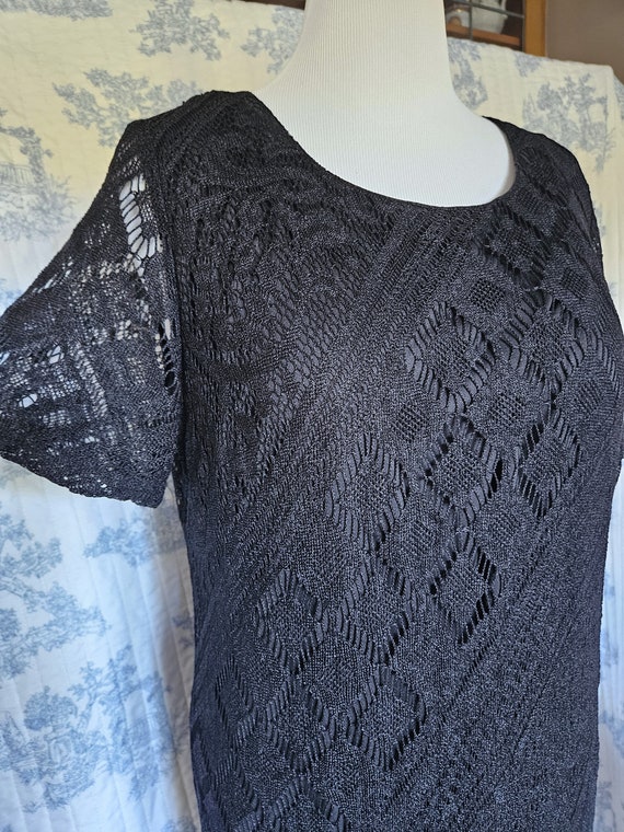 Size 18 to 20 Vintage 1990s Helene Blake Lace Dress - Gem