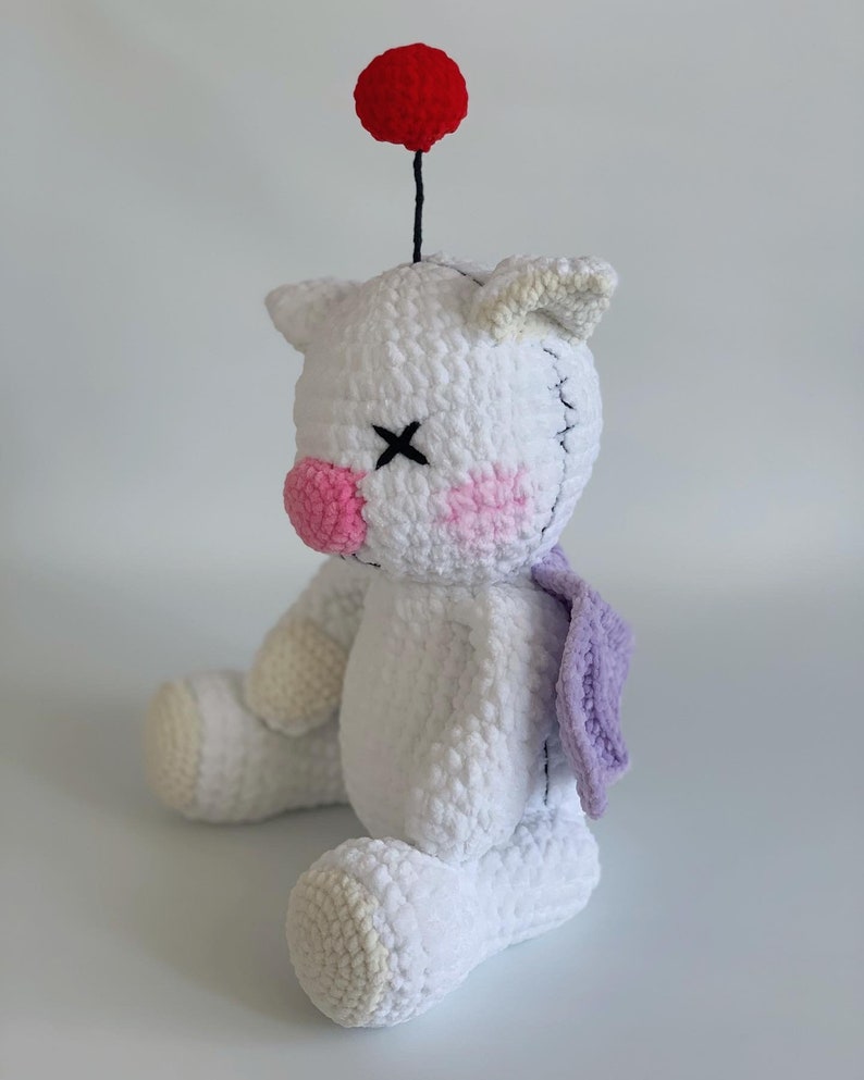 Crochet Big Moogle Toy From Final Fantasy Pattern - Etsy