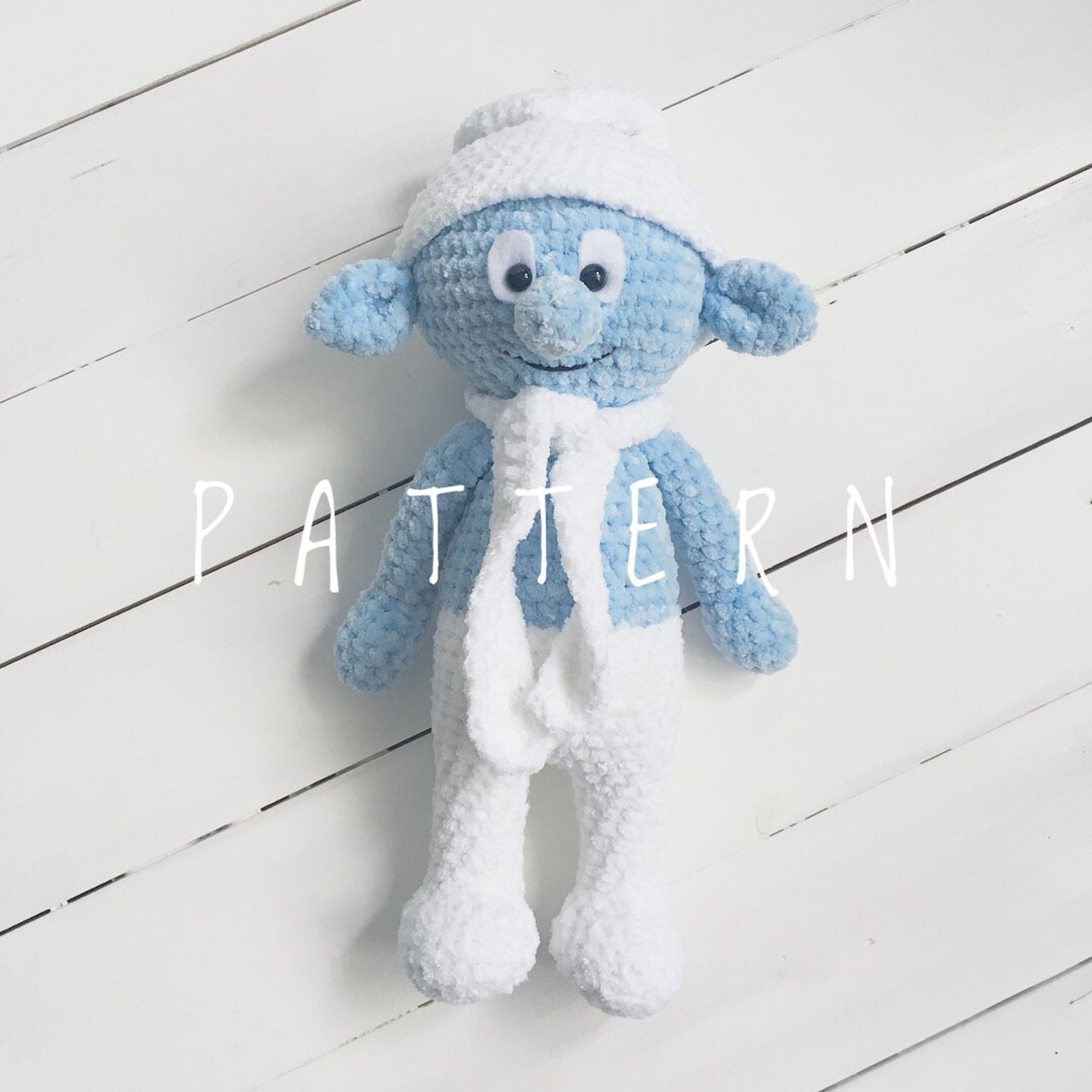 Smurf Crochet Pattern PDF Christmas Smurfs Smurf Toy - Etsy