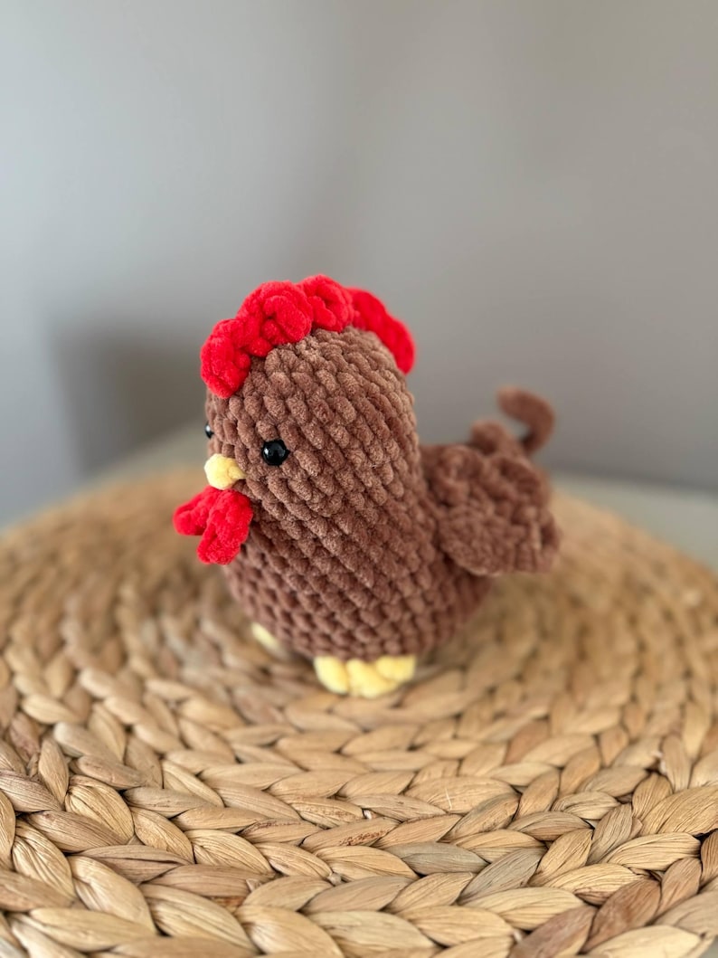 No-sew Chicken Amigurumi Crochet Pattern: Easy Stuffed Plush (PDF ...
