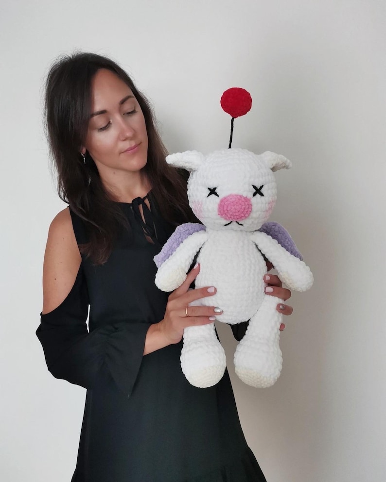 Crochet Big Moogle Toy From Final Fantasy Pattern - Etsy