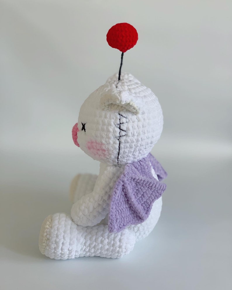 Crochet Big Moogle Toy From Final Fantasy Pattern - Etsy