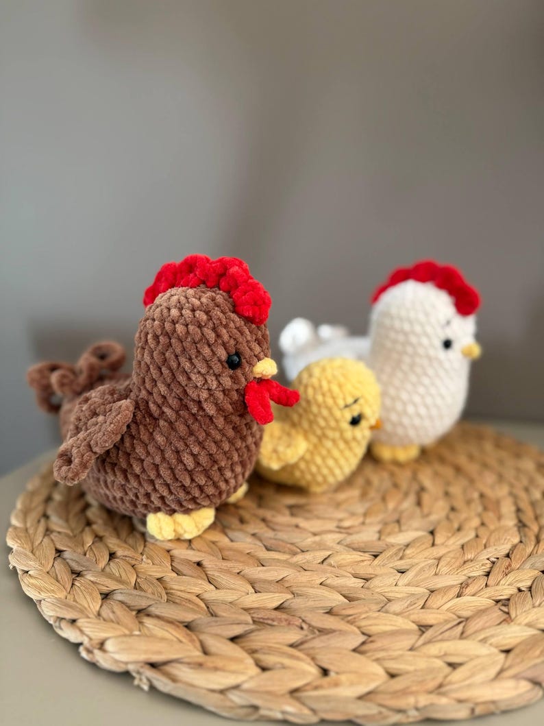 No-sew Chicken Amigurumi Crochet Pattern: Easy Stuffed Plush (PDF ...