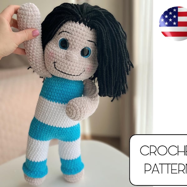 Plush Doll Pattern - Etsy