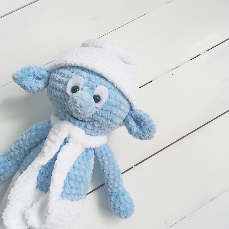 Smurf Crochet Pattern PDF, Christmas Smurfs, Smurf Toy, Amigurumi ...