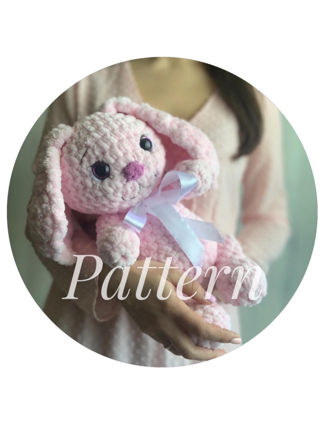 Big Bunny Pattern, Plush Toy for Girl - Etsy
