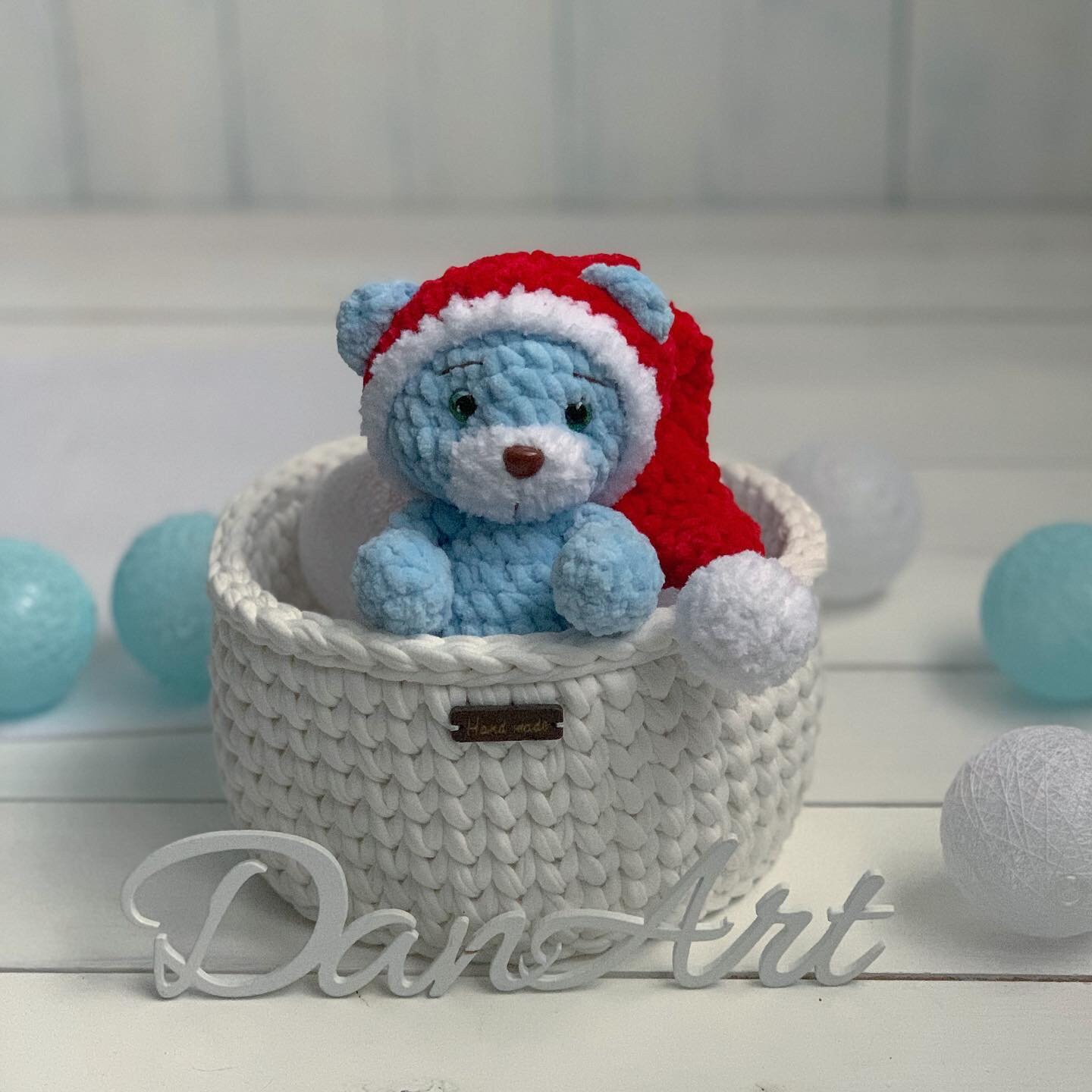 Crochet Christmas Bear Toy Pattern, Amigurumi Little Teddy Bear Pattern ...