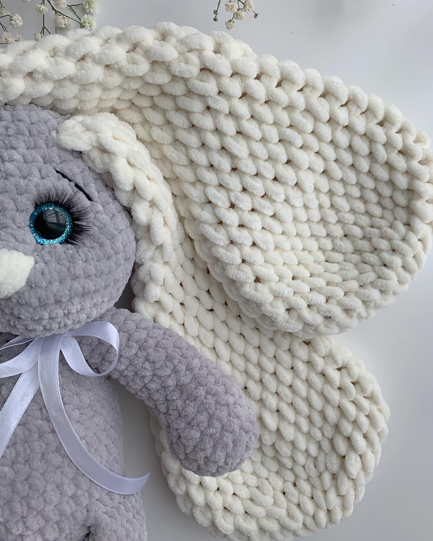 2in1 Crochet Long Air Ears Pdf Pattern - 11 Inches Crochet Long Ears ...