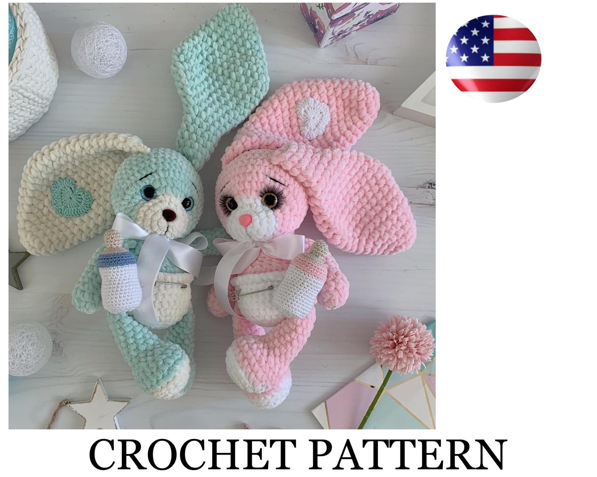 Tutorials Bunny crochet Bunny pattern Crochet pattern Amigurumi bunny ...