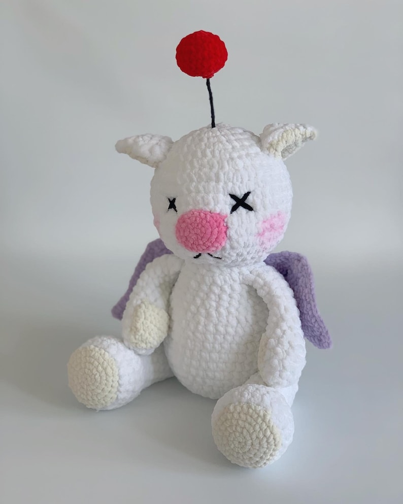 Crochet Big Moogle Toy From Final Fantasy Pattern - Etsy