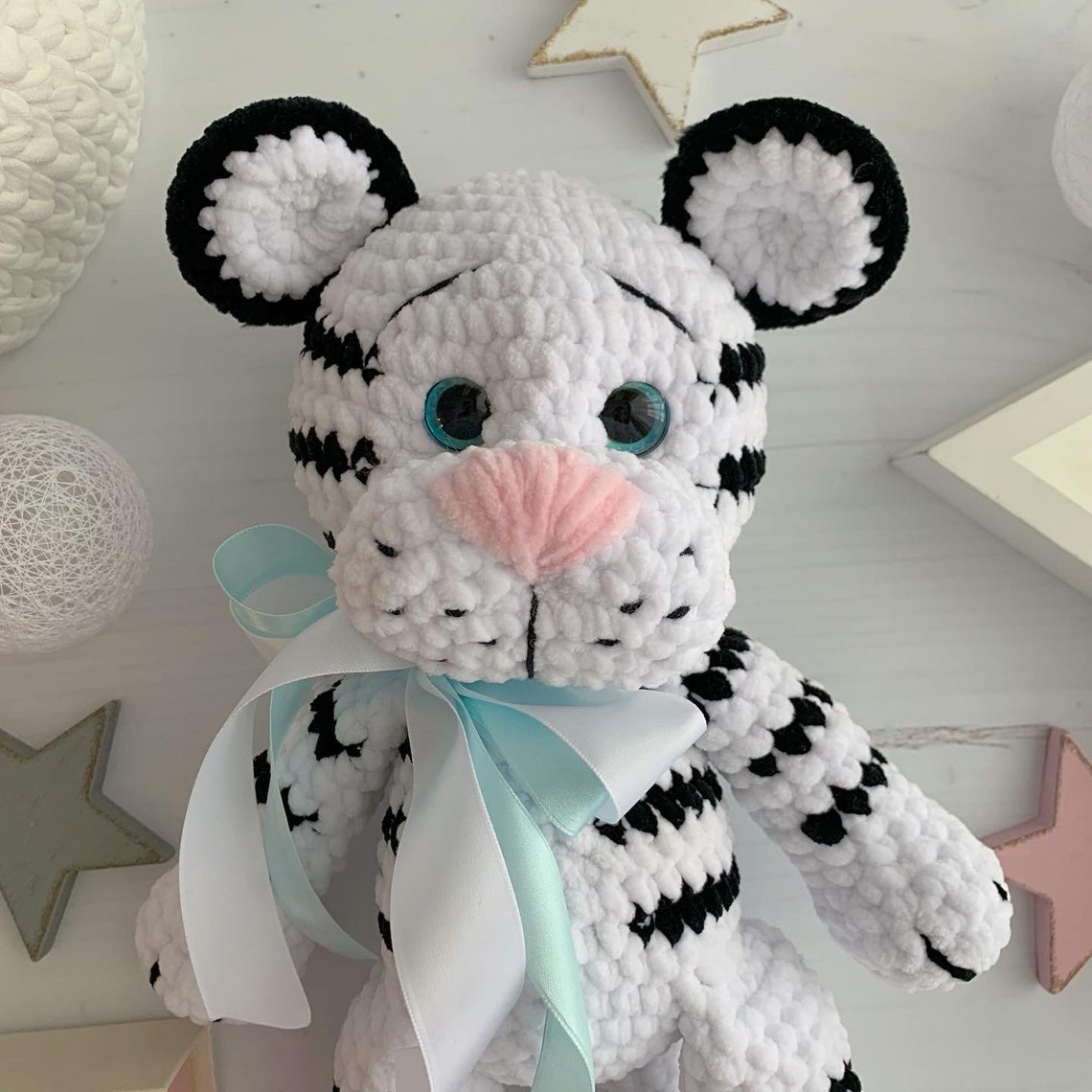 Crochet Tiger Toy Pattern Easy Amigurumi White Tiger PDF | Etsy