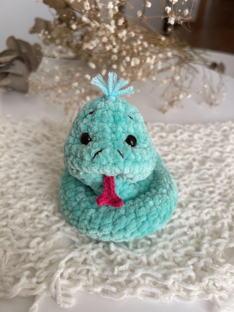 Snake Plush Crochet NO SEW 2in1 Pattern - Amigurumi Snake Tutorial PDF ...