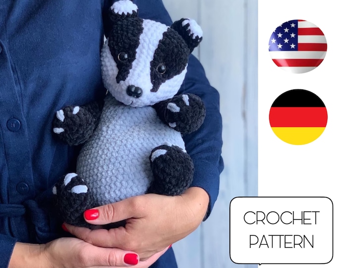 Personalized Badger | Kids Stuffed Animal | Stuffed Plush Badger ...