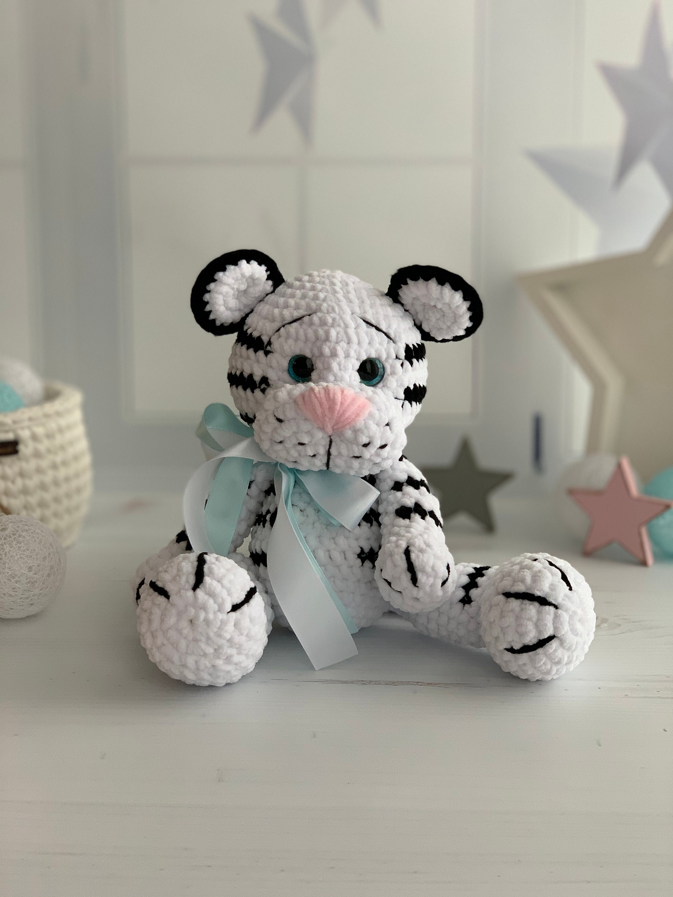 Crochet Tiger Toy Pattern Easy Amigurumi White Tiger PDF | Etsy