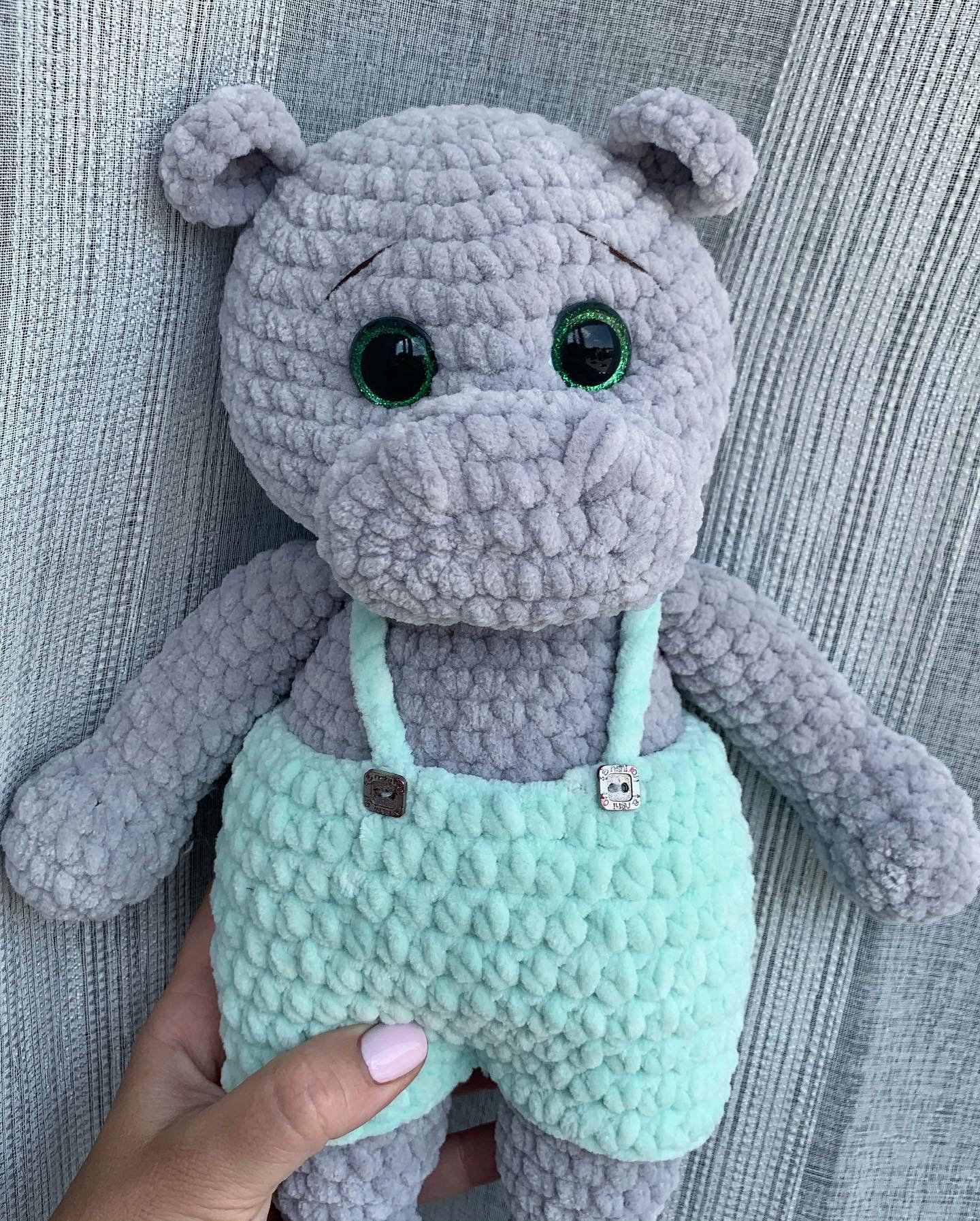 Crochet Hippo Boy Toy PATTERN - Etsy