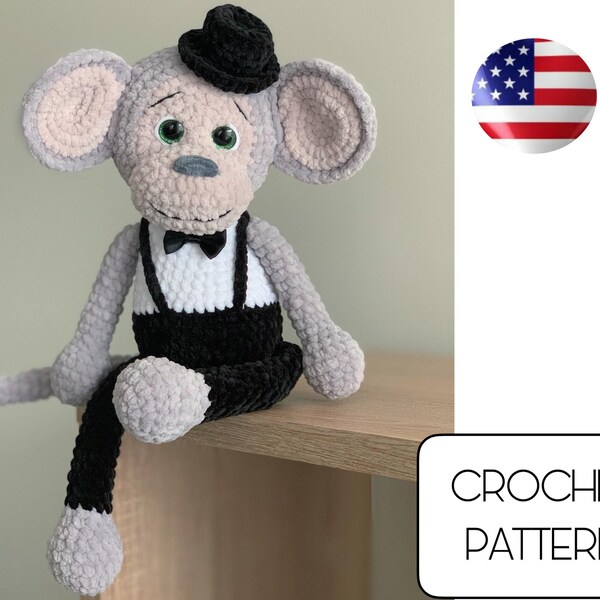 Crochet Monkey - Etsy