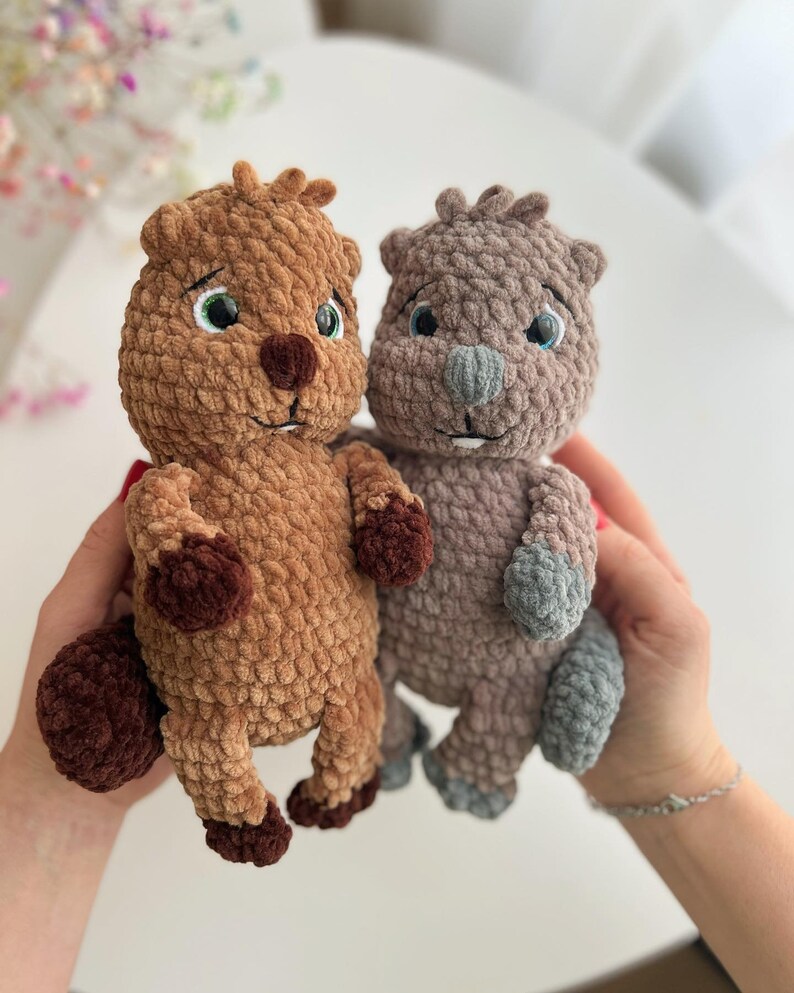 No Sew Amigurumi Crochet Baby Beaver Pattern - Crochet Animals ...
