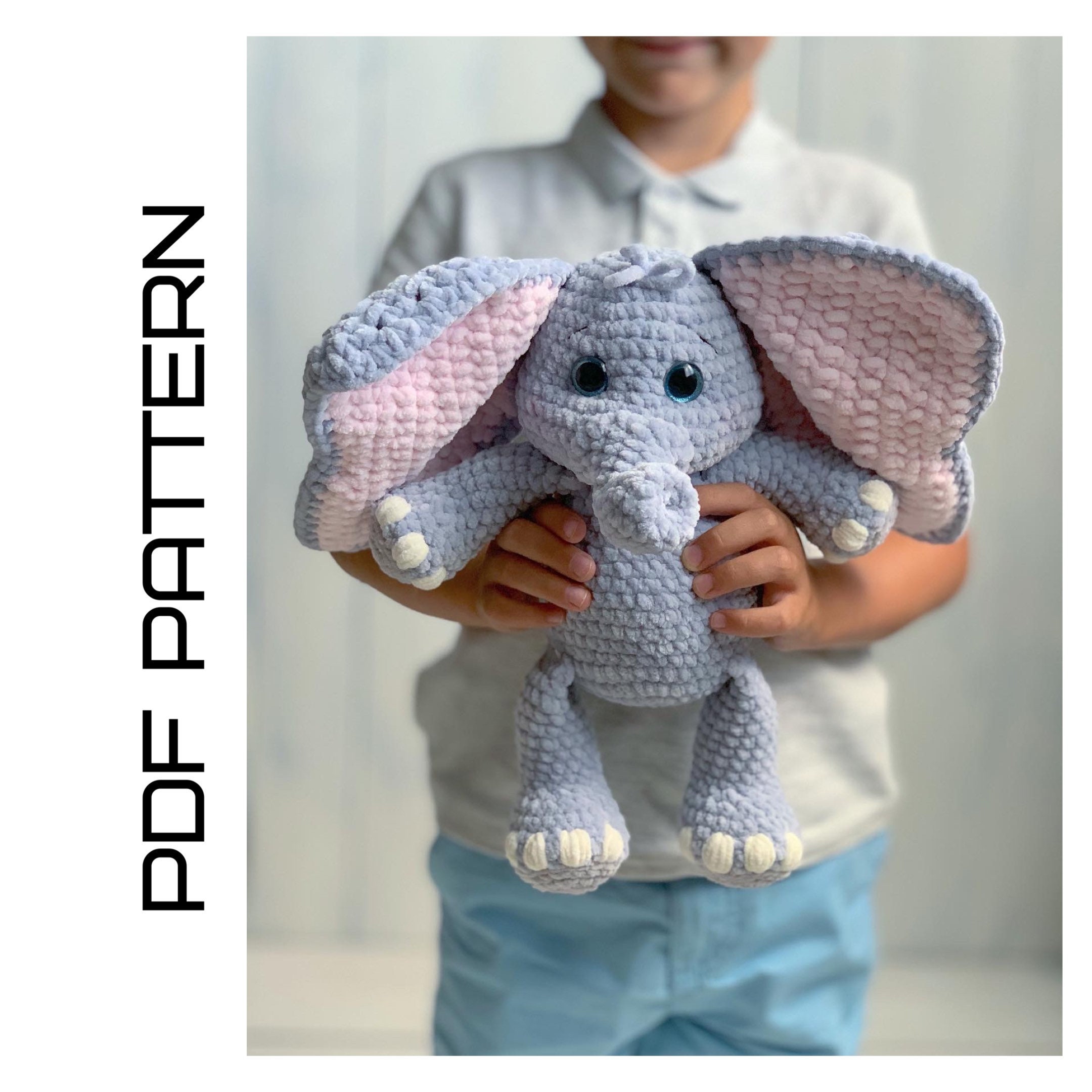 Crochet Baby Elephant Toy Pattern - Etsy Canada