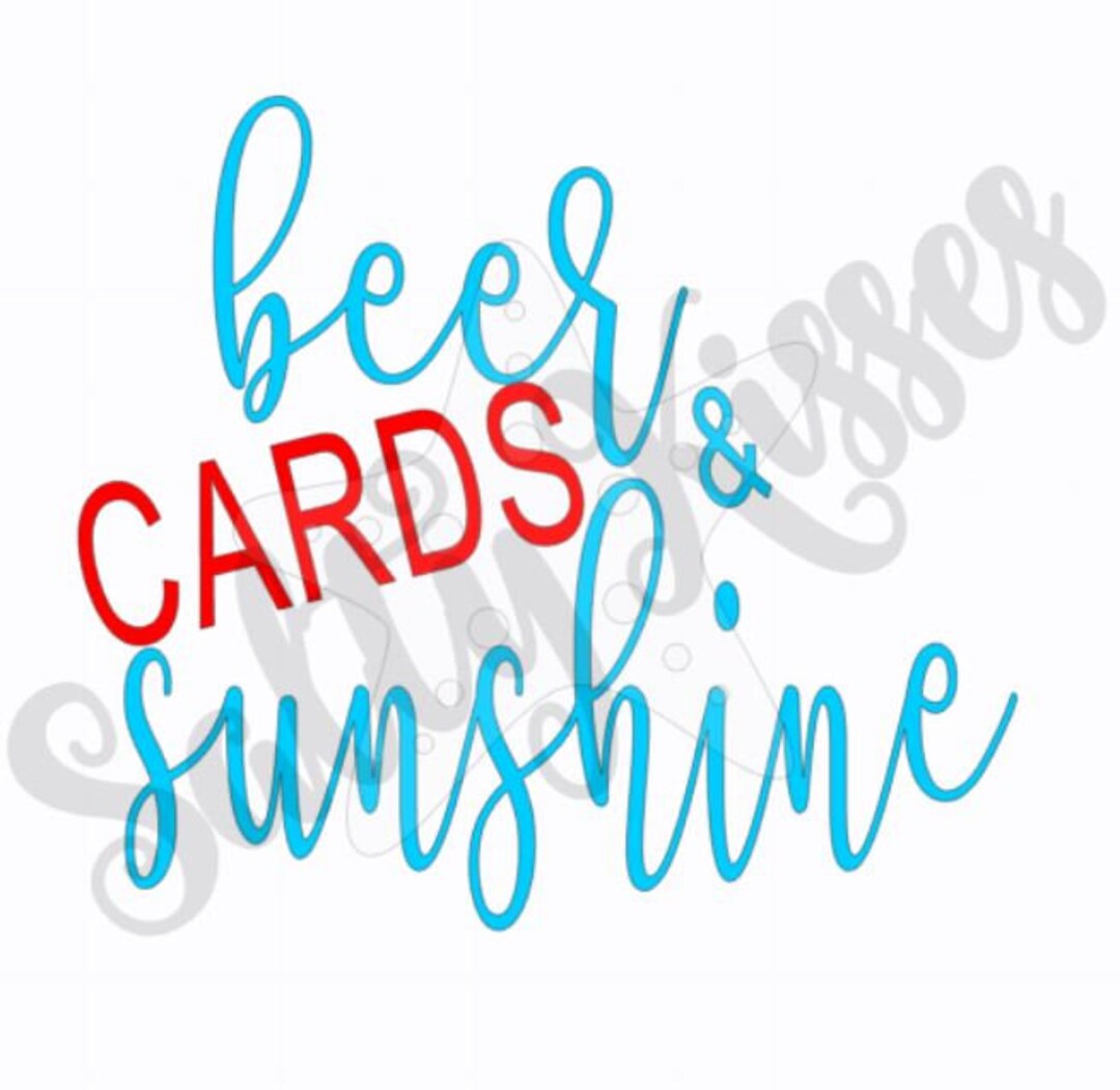 Beer Cars & Sunshine SVG File for Silhouette/cricut - Etsy