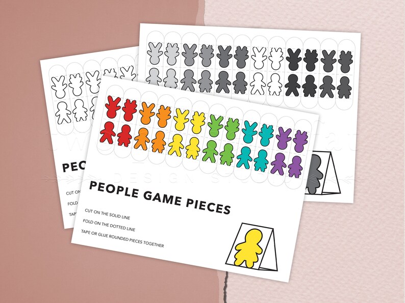 Printable Game Pieces Board Game Pieces Template Board Game - Etsy Canada