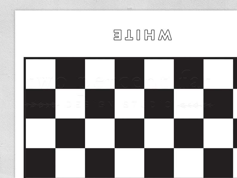 Printable Chess Game / Printable Board Game / Chess Game / Printable ...