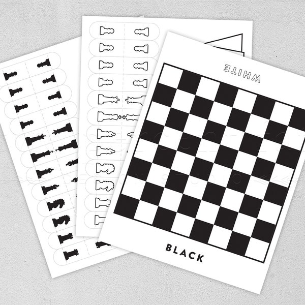 Printable Chess Board - Etsy
