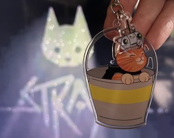 Momo Stray Amigurumi Plush Robot Keychain Inspired by Stray - Etsy