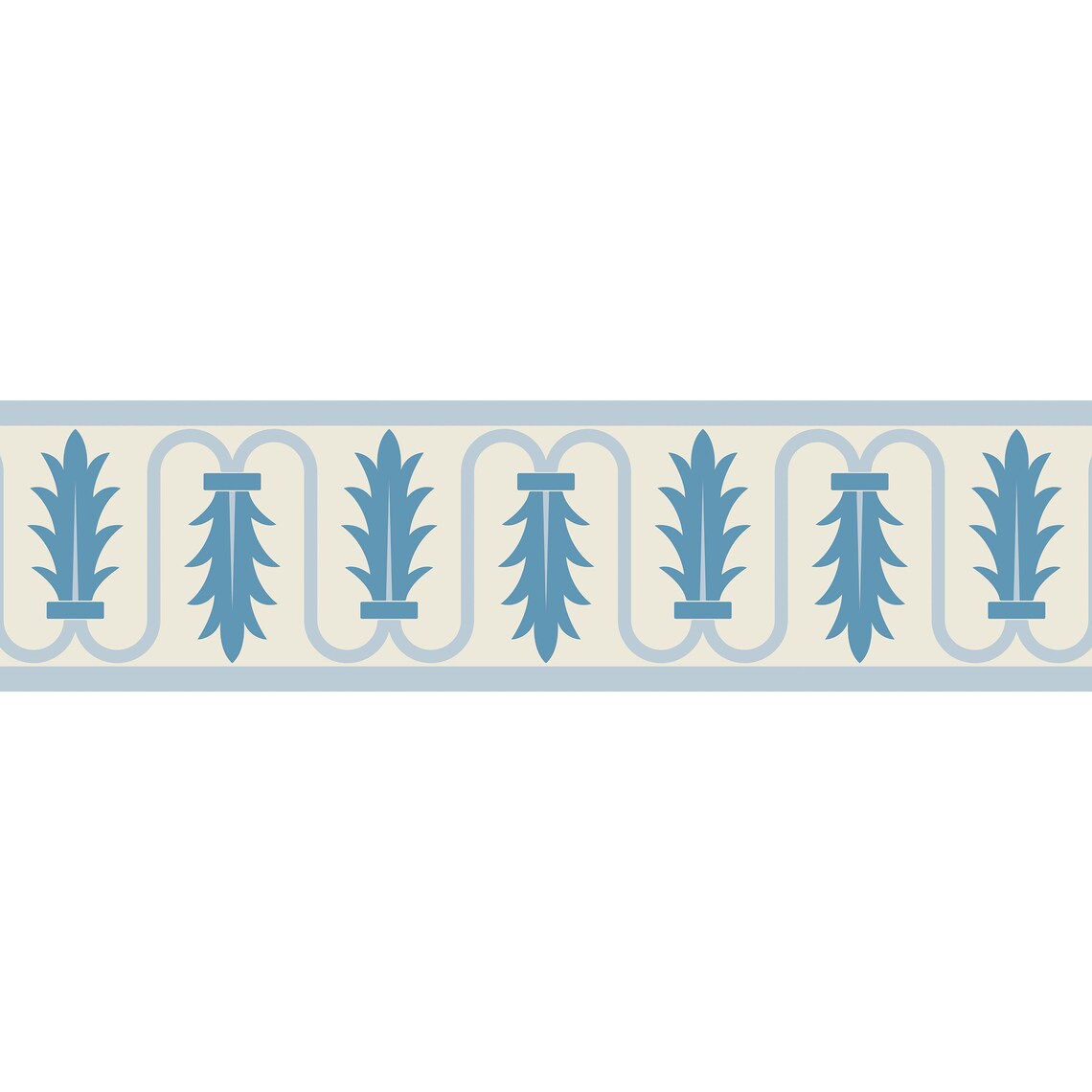 Peel and Stick Art Deco Wallpaper Border: Leaf Scroll Wall Border - Etsy
