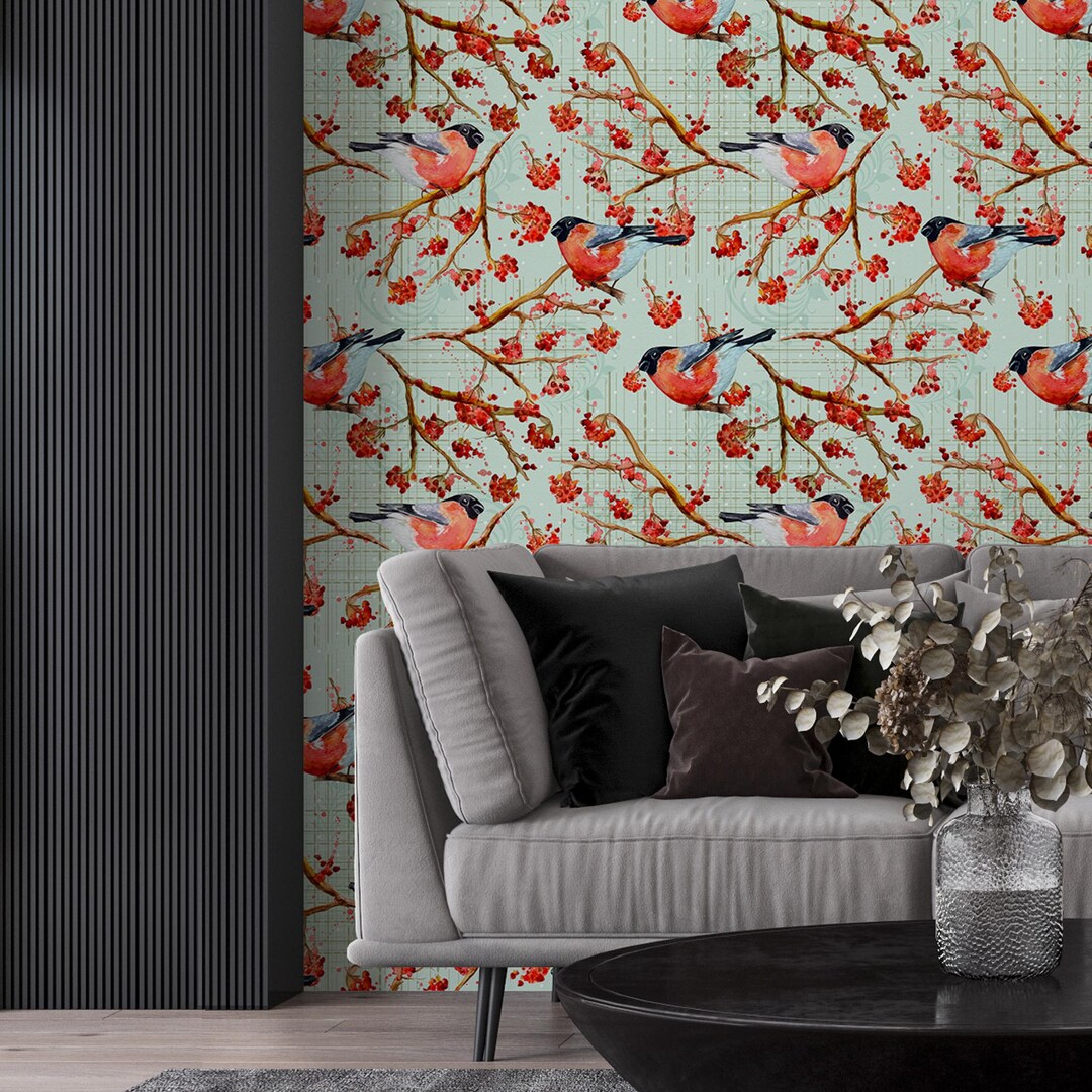 Bird Song Peel and Stick Wallpaper - Etsy