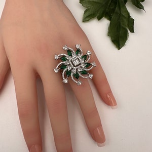 Cocktail Adjustable Finger Ring/statement Ring/ Indian Jewelry/wedding ...