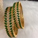 Matte CZ Bangles/indian Bangles/one Gram Gold Bangles/south - Etsy