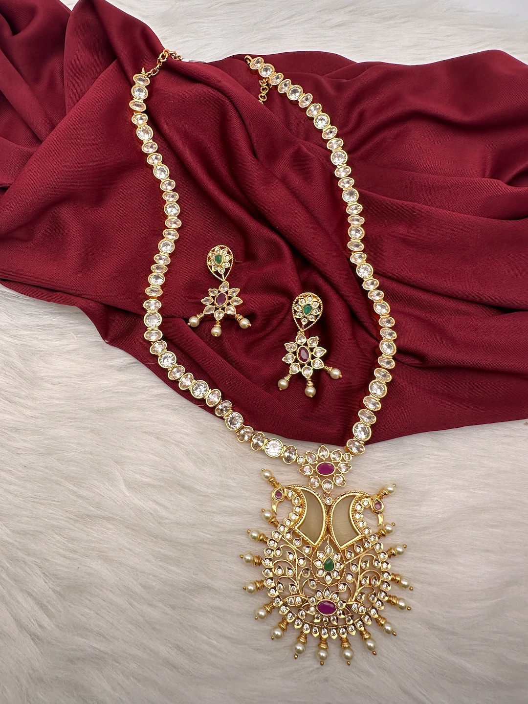 CZ Puligoru Pendent/tiger Nail Locket Necklace/ Indian Jewelry - Etsy