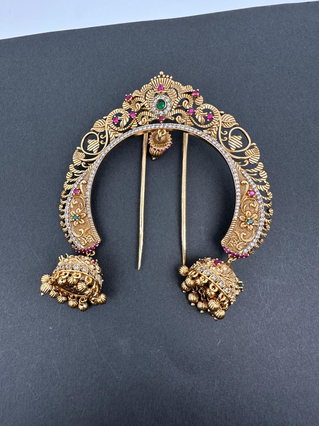 Indian Hair Jewelry/indian Hair Accessories/ Hair Pin/bun Juda Pin - Etsy