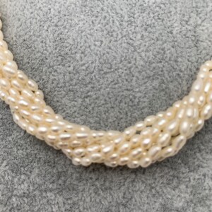 Pearls Necklace, Real Fresh Water Pearls, Nine Line Real Rice Pearls ...